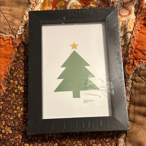 Art | Framed Christmas Tree Art With Black Frame | Poshmark